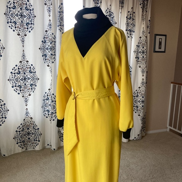 Adam Beall | Other | Adam Beall Vintage Couture Yellow And Black Dress ...